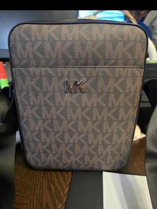 Michael Kors | Bags | Michael Kors Brown Mk Logo Crossbody Bag | Poshmark
